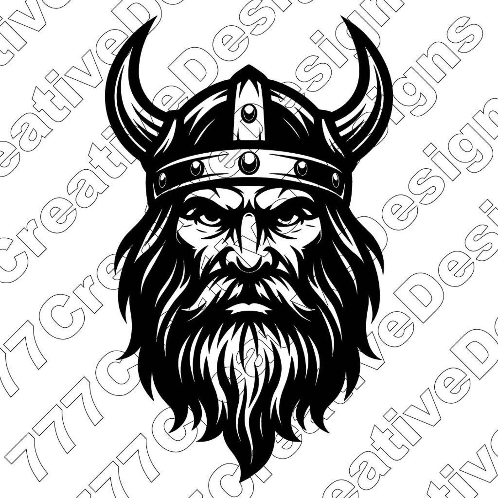Viking Vector Illustration, Viking Svg, Viking Png, Viking Art, Viking ...