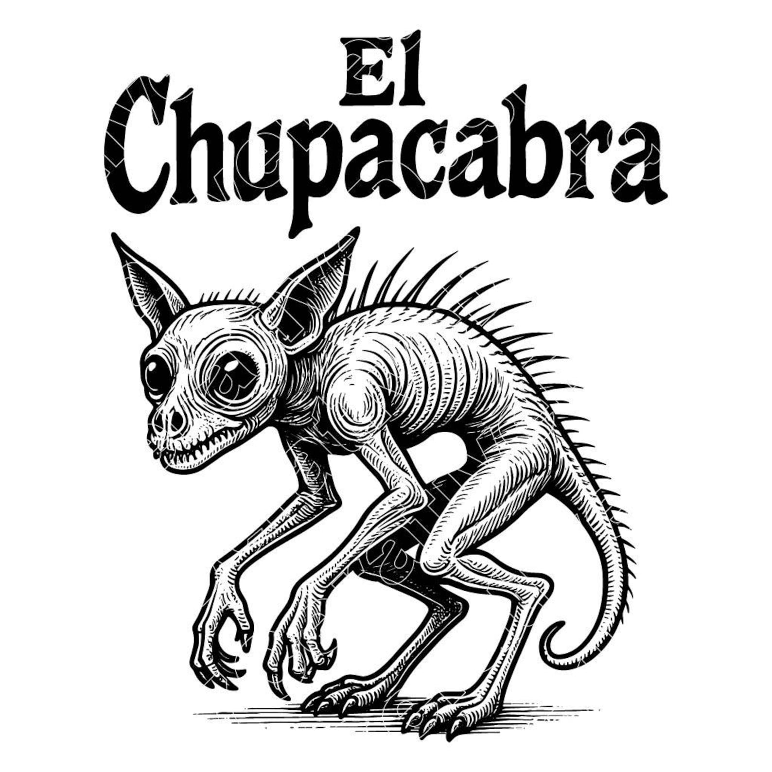Chupacabra Vector Illustration, Chupacabra Svg, Chupacabra Png, Jpg ...