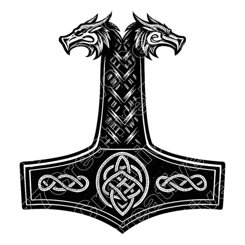 Mjolnir Vector Illustration, Mjolnir Svg, Mjolnir Png, Jpg, Mjolnir Art ...