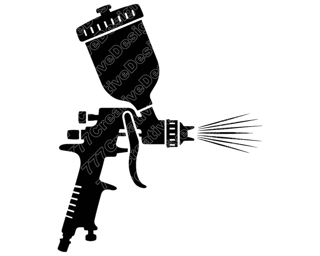 Paint Spray Gun Vector Illustration, Paint SVG, PNG, JPG, Paint Art ...