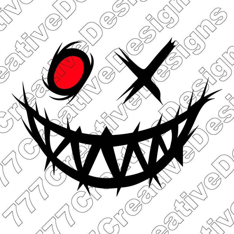 Smiling Face Mask - Etsy