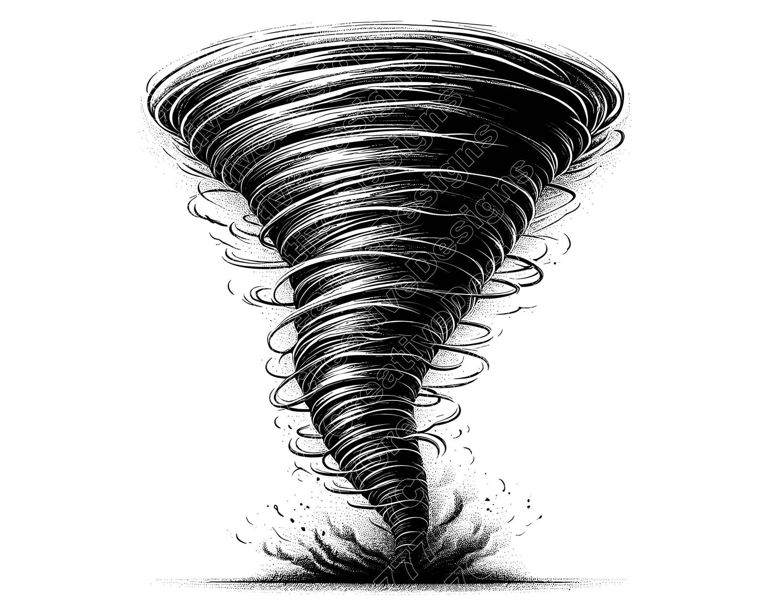 Tornado Vector Illustration, Tornado SVG, PNG, JPG, Storm Art, Tornado ...