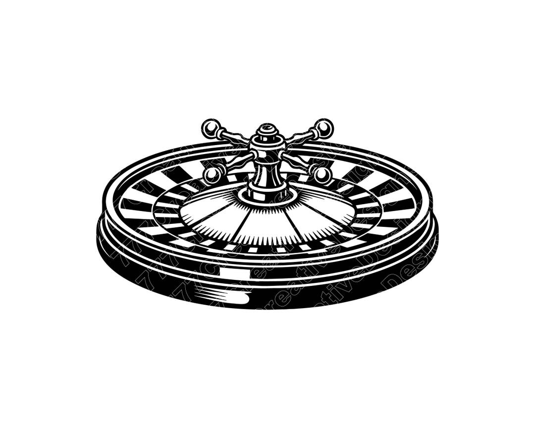 Roulette Wheel Vector Illustration, Roulette Wheel SVG, Wheel PNG, JPG ...