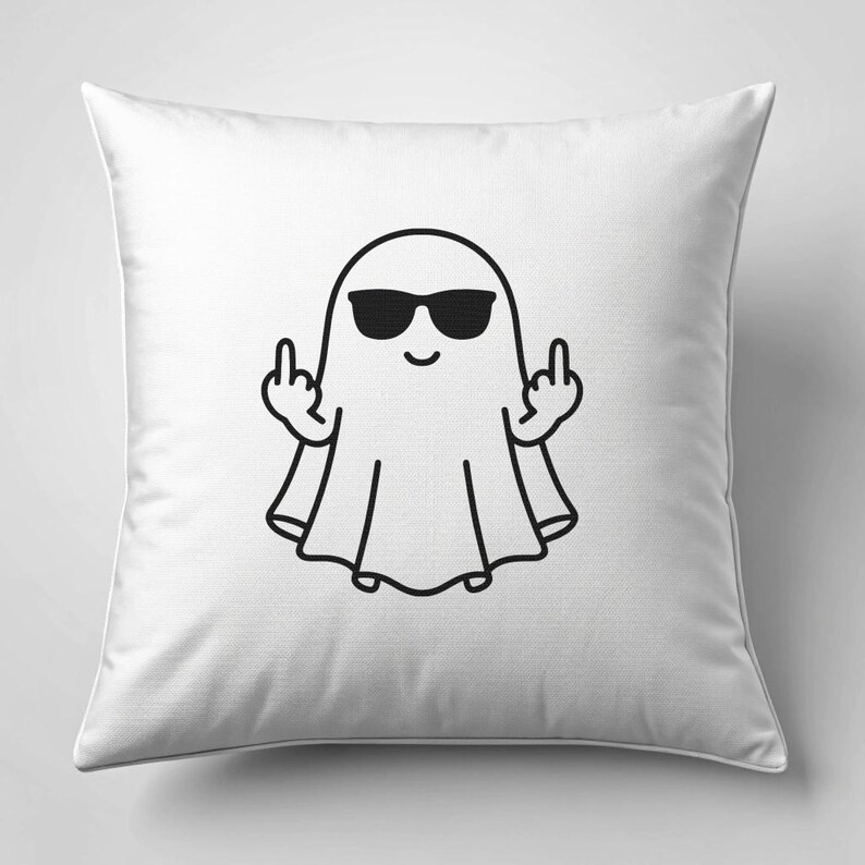 Ghost Middle Finger Vector Illustration, Svg, Jpg, Png, Ghost Art, T ...
