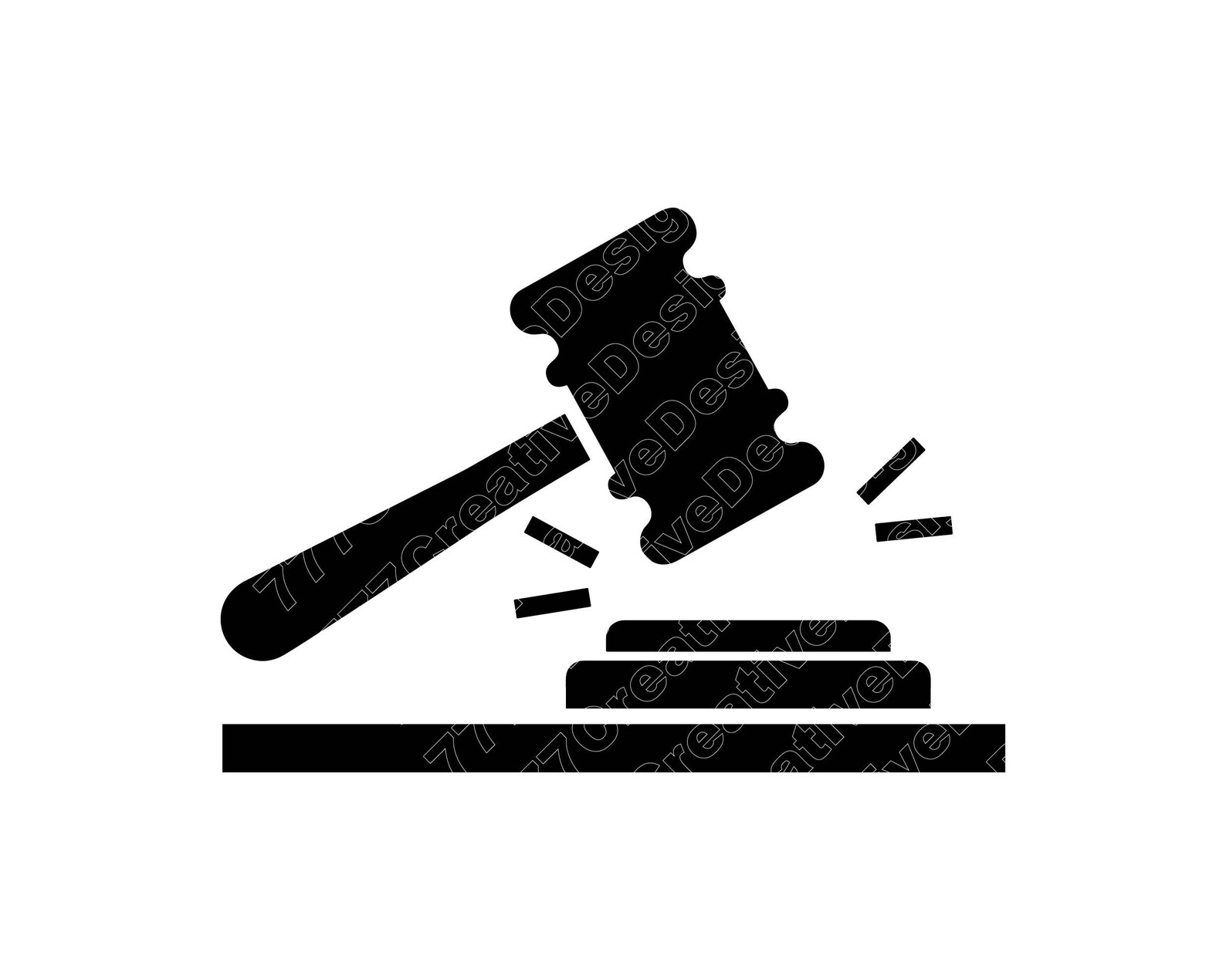 Hammer Gavel Icon Vector Illustration, Hammer SVG, Hammer PNG, JPG ...