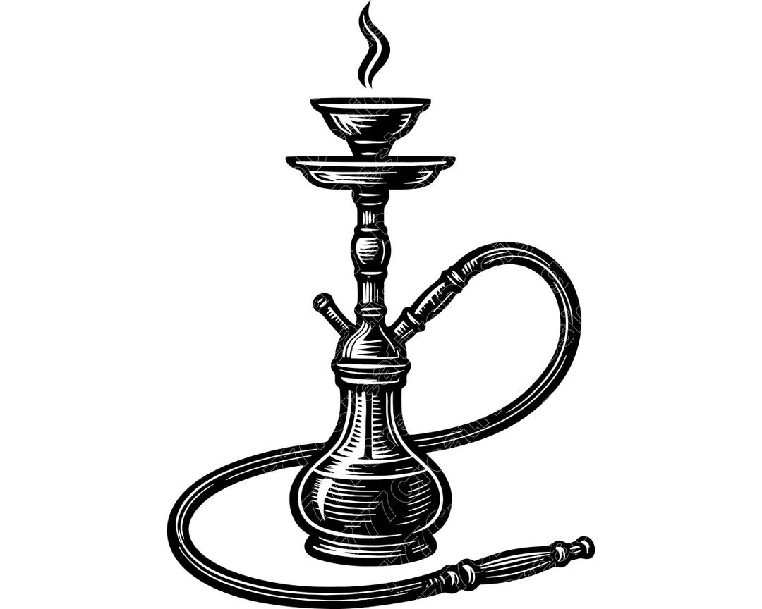 Hookah Vector Illustration, Hookah SVG, Hookah PNG, Hookah JPG, Hookah ...