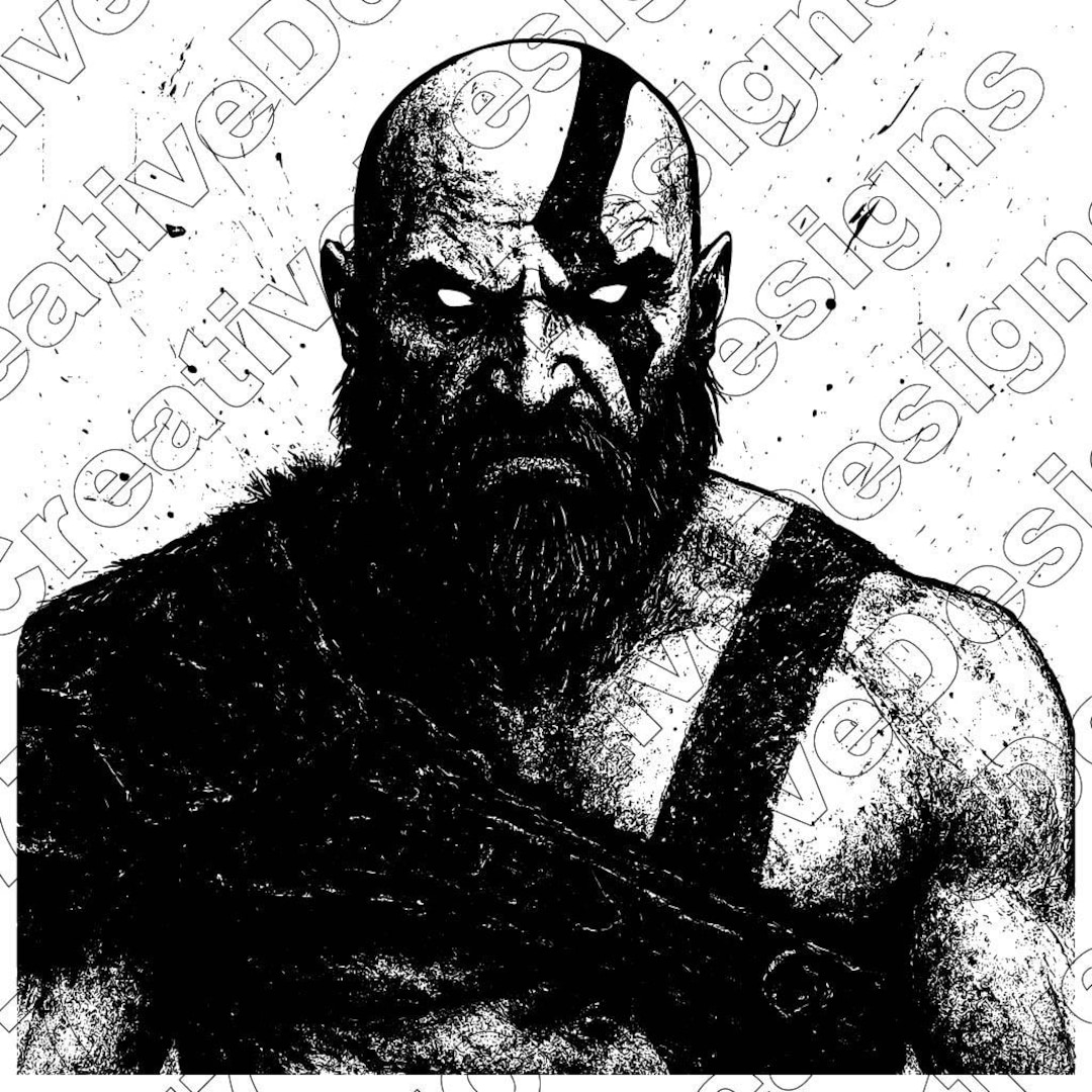 Kratos Vector Illustration, Kratos Svg, Kratos Png, Kratos Art, Kratos ...