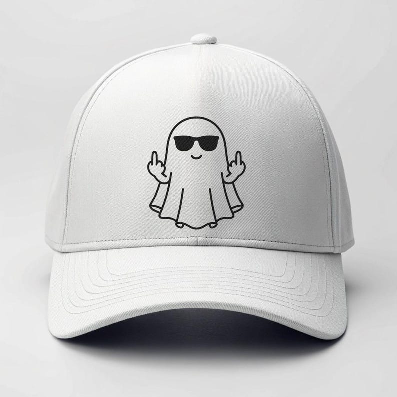 Ghost Middle Finger Vector Illustration, Svg, Jpg, Png, Ghost Art, T ...