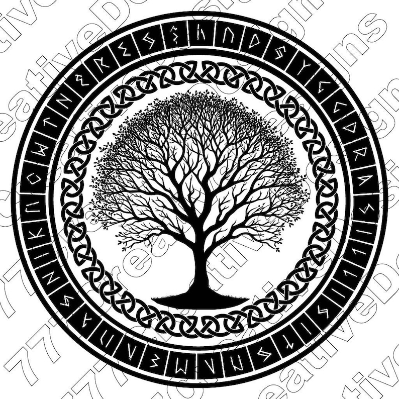 Viking Tree Vector Illustration, Viking Tree Svg, Viking Tree Png ...