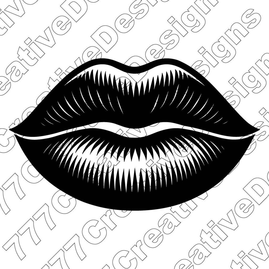 Lips Vector Illustration, Lips Svg, Lips Png, Lips Jpg, Lips Art, Lips ...