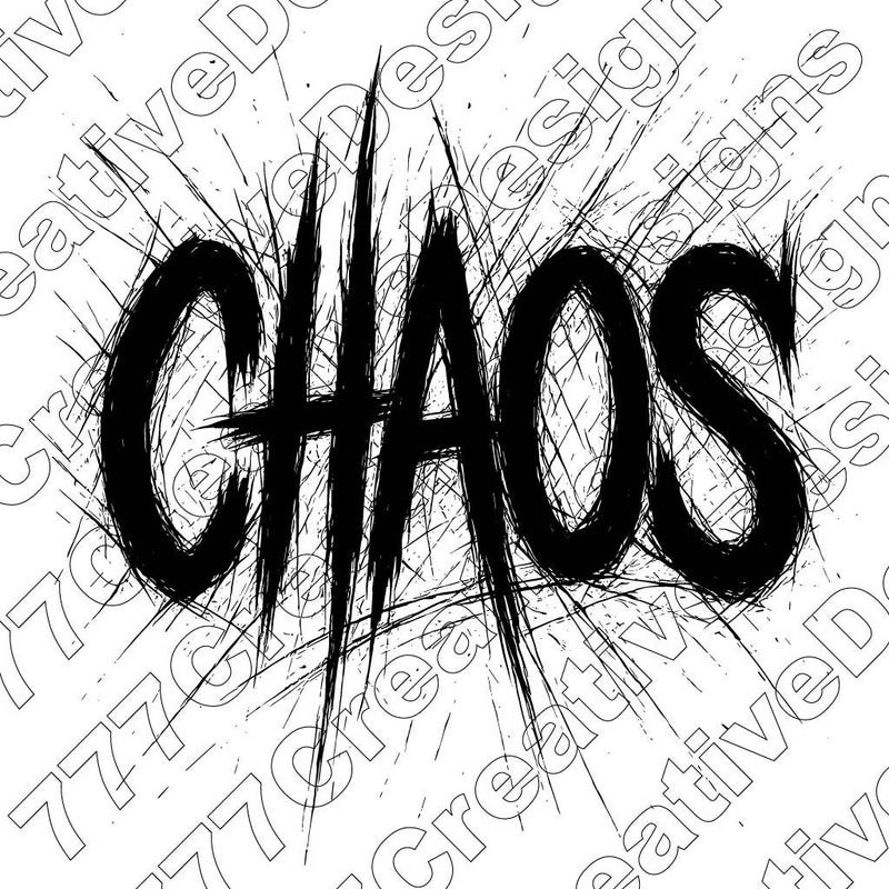 Chaos Comic Graphic - Etsy