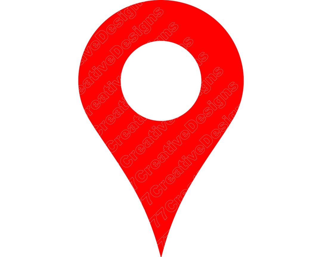 Location Pin Icon Vector Illustration, Location Icon SVG, Pin Icon PNG ...