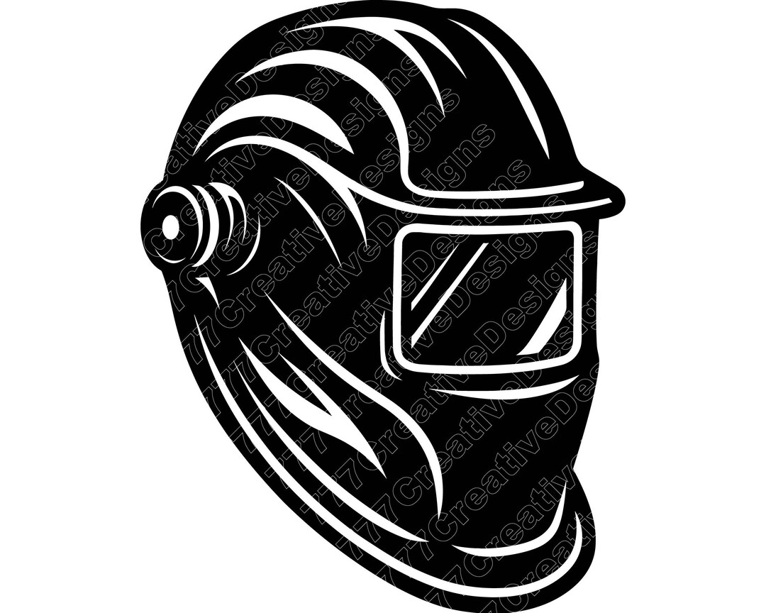 Welding Helmet Vector Illustration, SVG, PNG, JPG, Helmet Art, Helmet ...