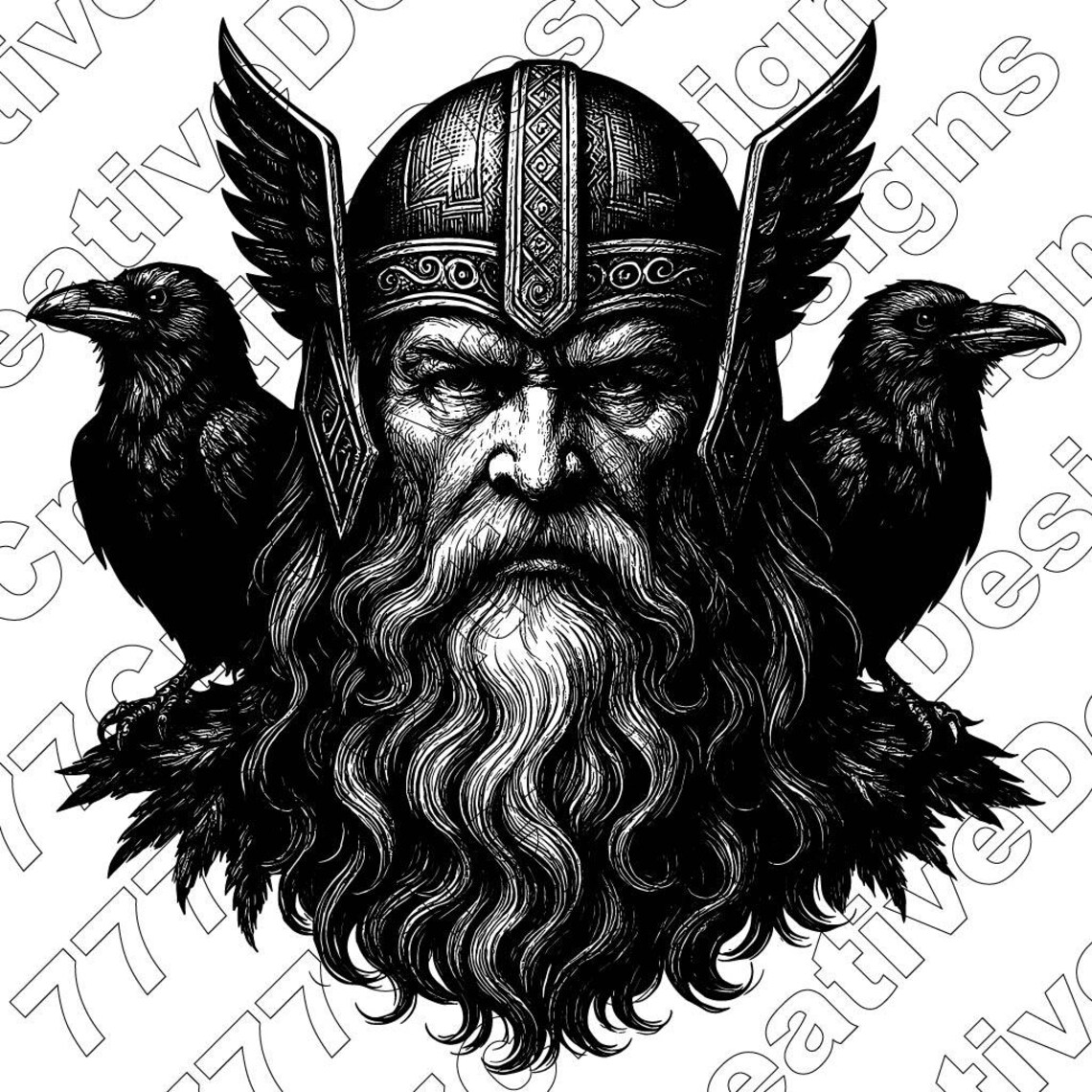 Odin Vector Illustration, Odin Svg, Odin Png, Odin Jpg, Odin Art ...
