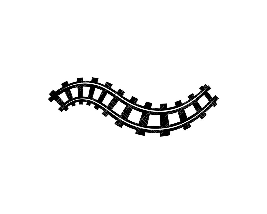 Railway Track Vector Illustration, Train SVG, PNG, JPG, Train Art ...