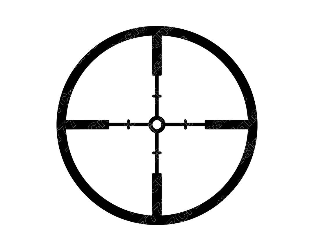 Rifle Target Vector Illustration, Target SVG, Target PNG, Target Art ...
