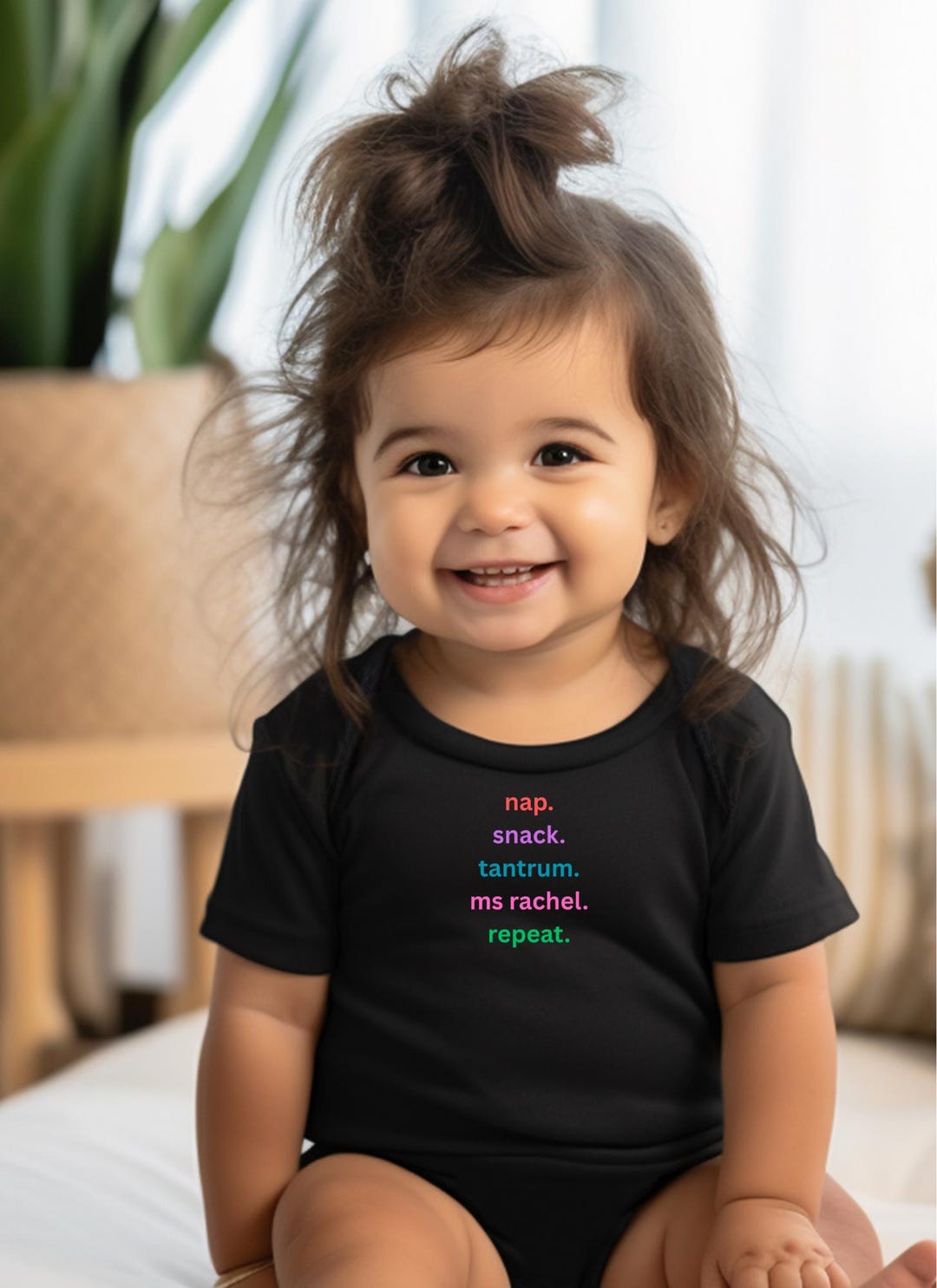 Nap Snack Ms. Rachel Repeat Baby Onesie - Cute Baby Clothes - Funny ...