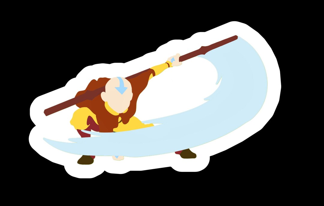 Atla Sticker Aang Quality Vinyl Sticker - Etsy