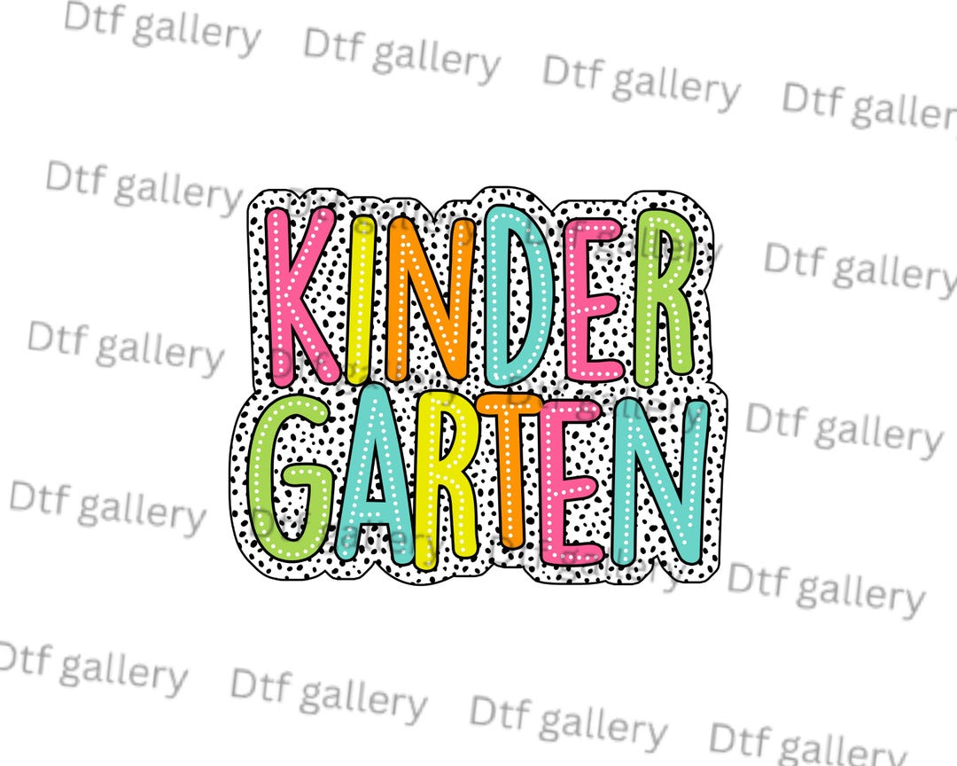 Kindergarten PNG File - Etsy