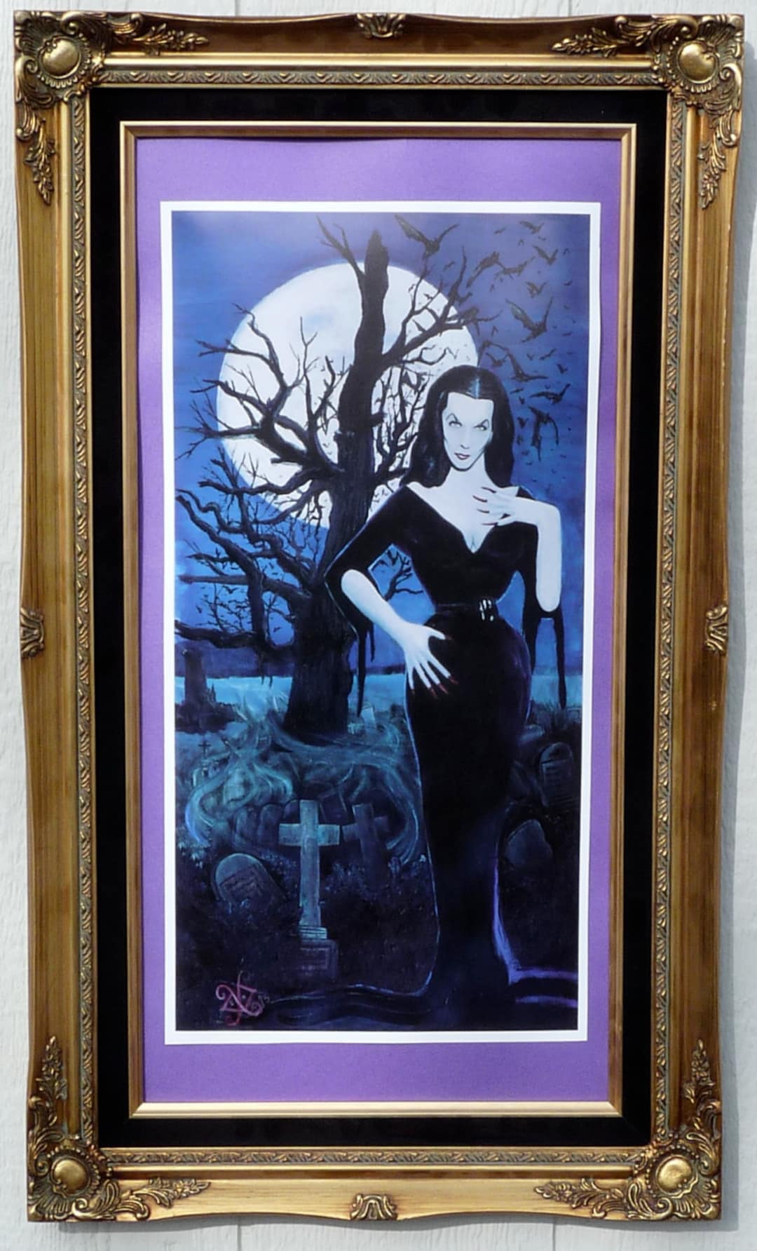 Original Gothic Glamour Ghoul by Moon Light Vampira Print - Etsy