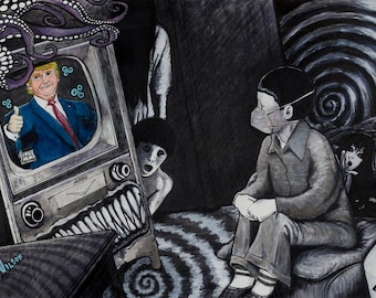 The Grudge Print - Etsy