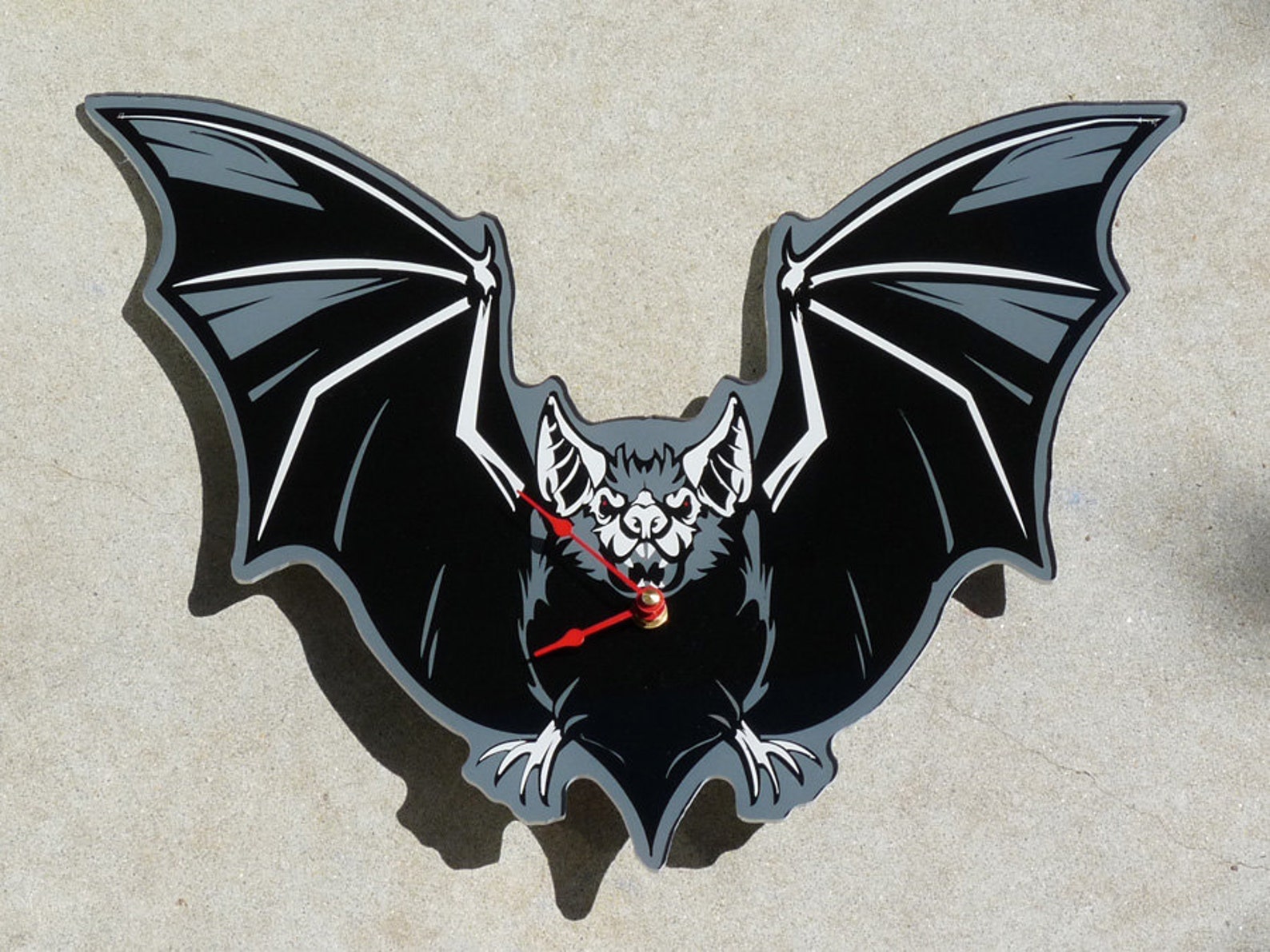 Gothic Horror Halloween Inspired Vampire Bat Wall Clock - Etsy