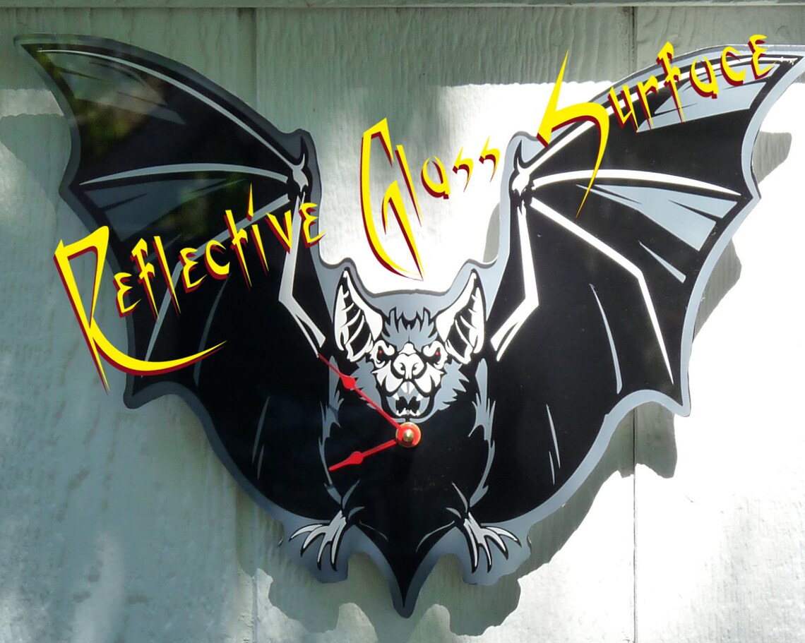 Gothic Horror Halloween Inspired Vampire Bat Wall Clock - Etsy