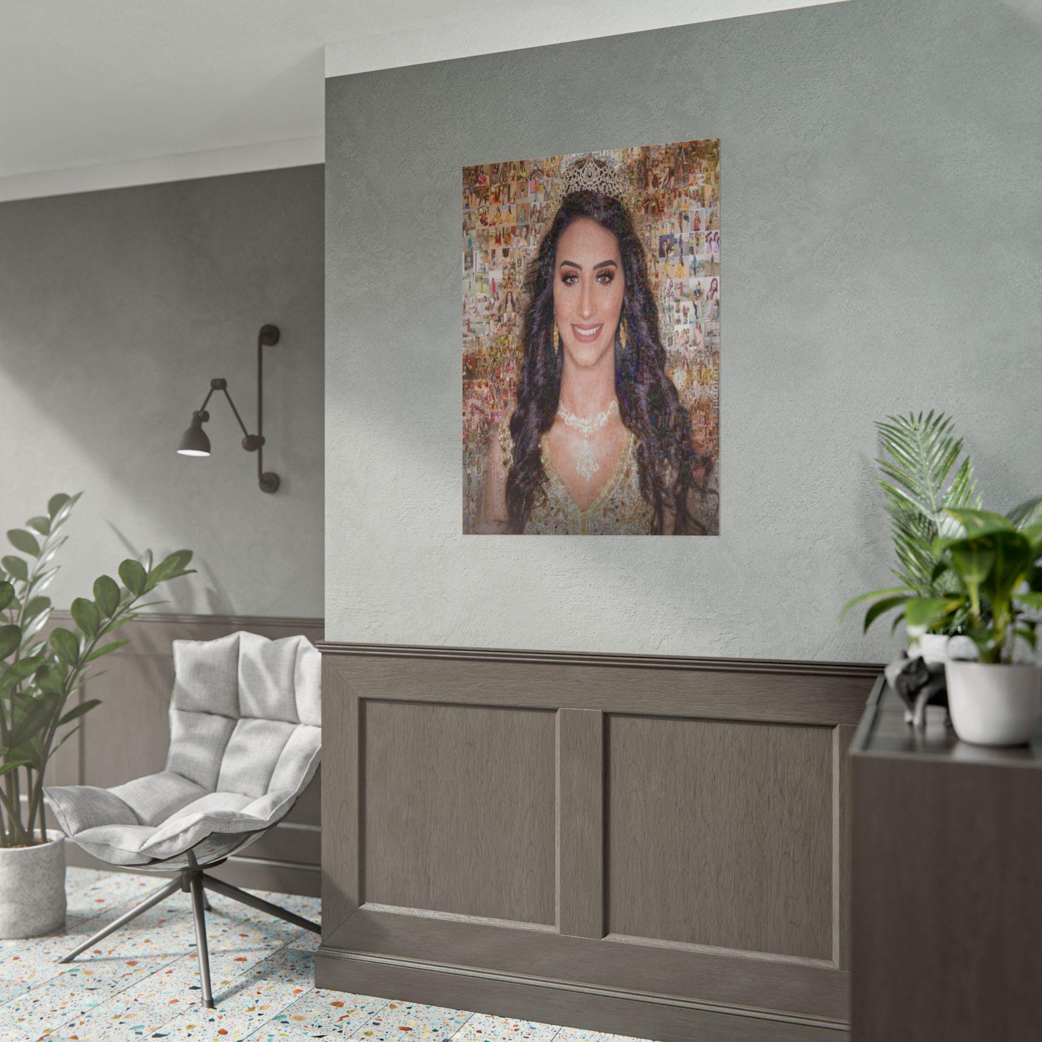 Custom Photo Mosaic Portrait: Anniversary, Wedding, Memory Art - Etsy