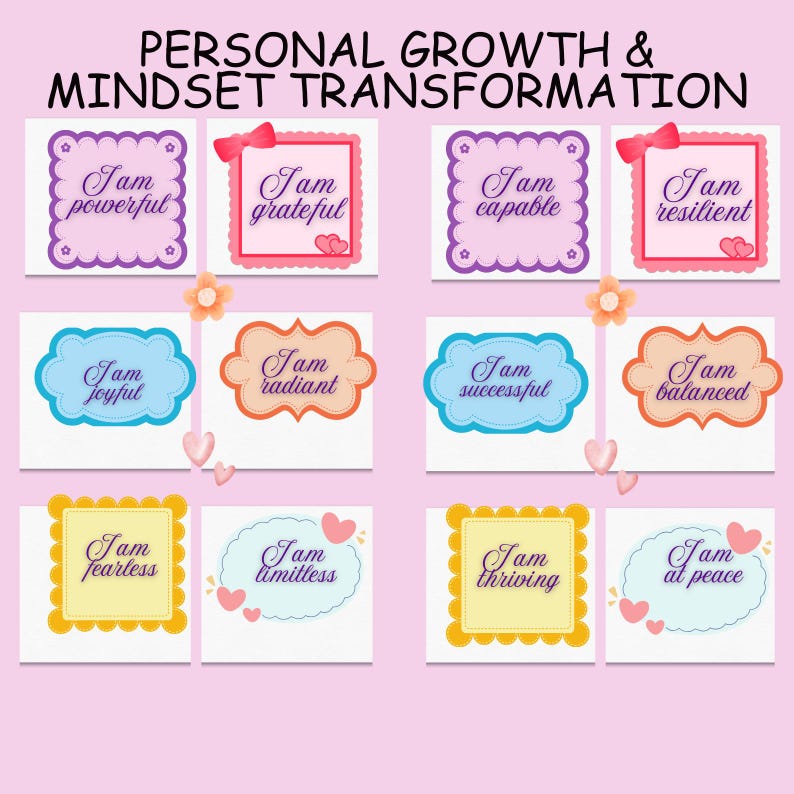 Positive Affirmation Cards, Printable Affirmation Digital Cards ...