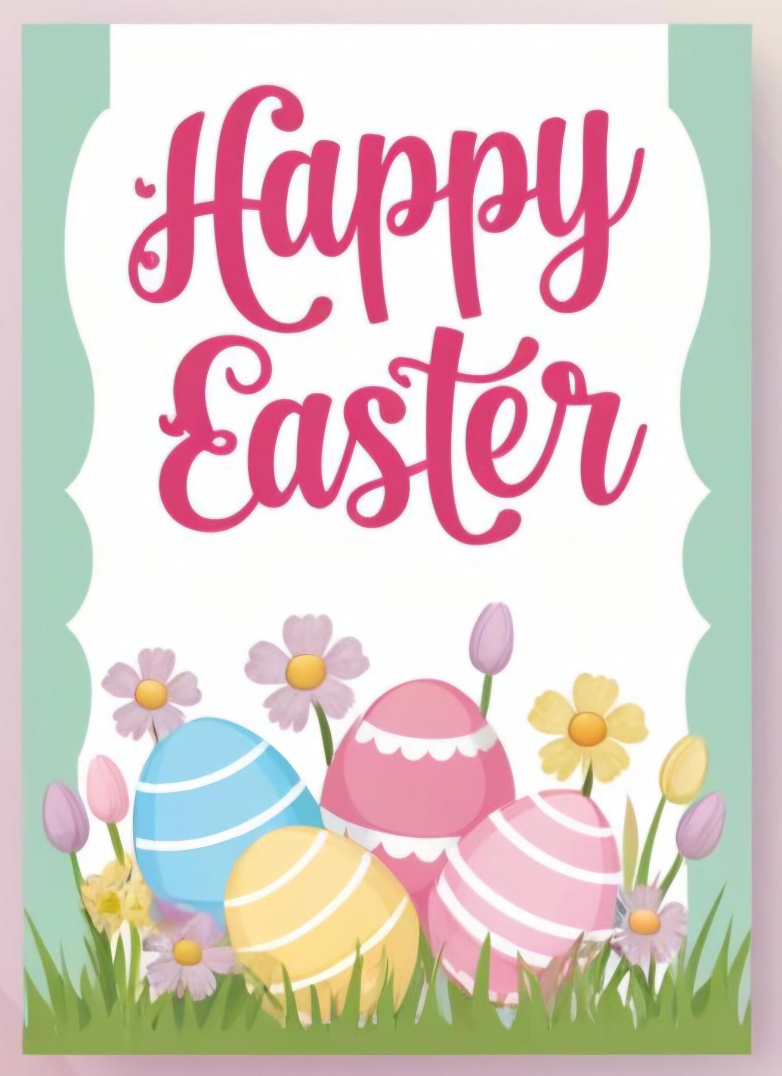 Happy Easter Poster - Etsy