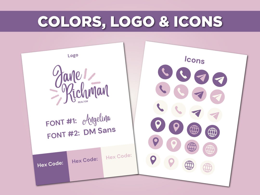 Purple Branding Kit - Etsy