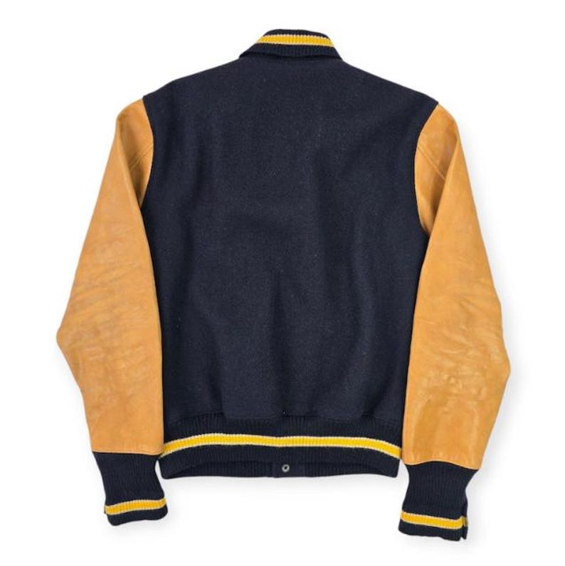 Polo Ralph Lauren Leather Letterman Varsity College Jacket Men's Medium ...