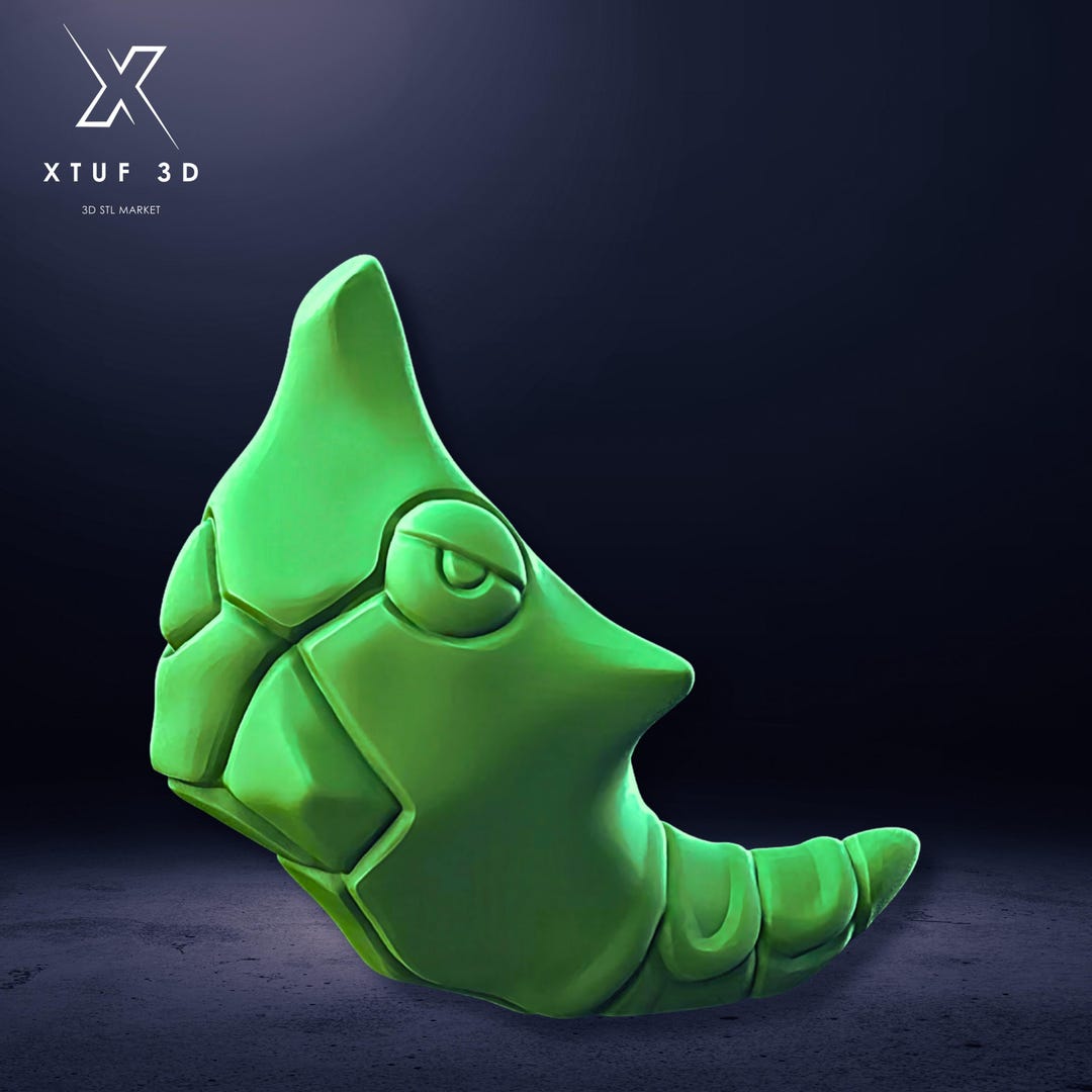 Metapod Figure, Metapod Stl 3D Model Design, Statue Stl, Pokemon ...
