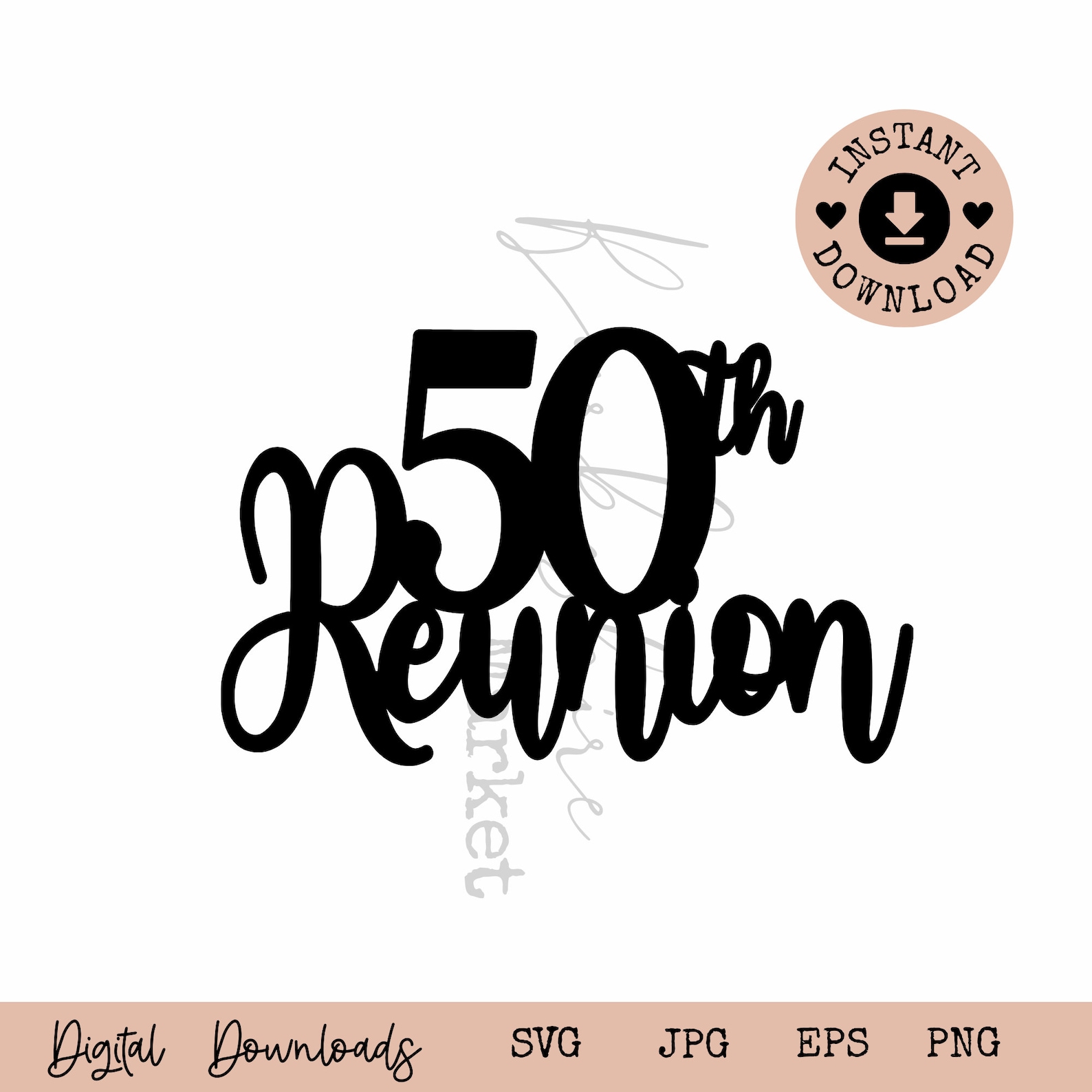 50th Reunion Decor SVG I Class Reunion 1973 I 50 SVG I High School ...
