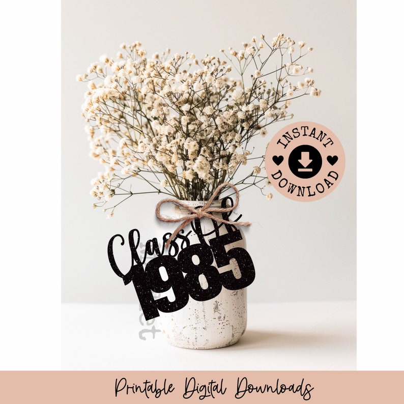 1985 Decor SVG I Class Reunion 1985 I Reunion SVG I High School Reunion ...