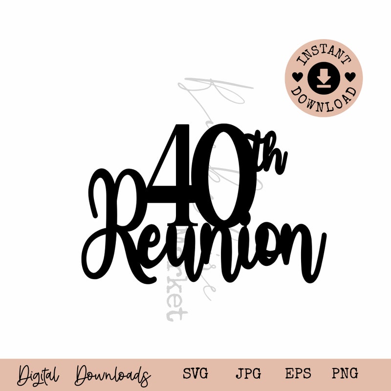 40th Class Reunion - Etsy