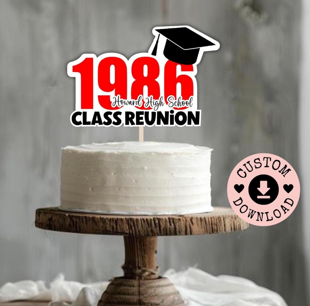 Class Reunion Decoration Download | DIY Class of 1986 | 40th Class ...