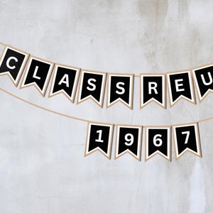 1967 Class Reunion Banner I Custom High School Reunion Decor I 50+ Year ...