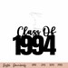 1994 Class Reunion Svg, Png, Jpg, Dxf Cut Files (digital Download) - Etsy