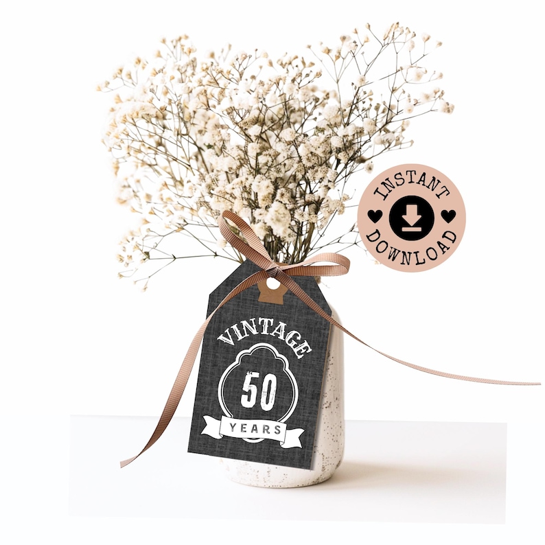 Custom Vintage Birthday Decorations I 50th Birthday Decorations for Him ...