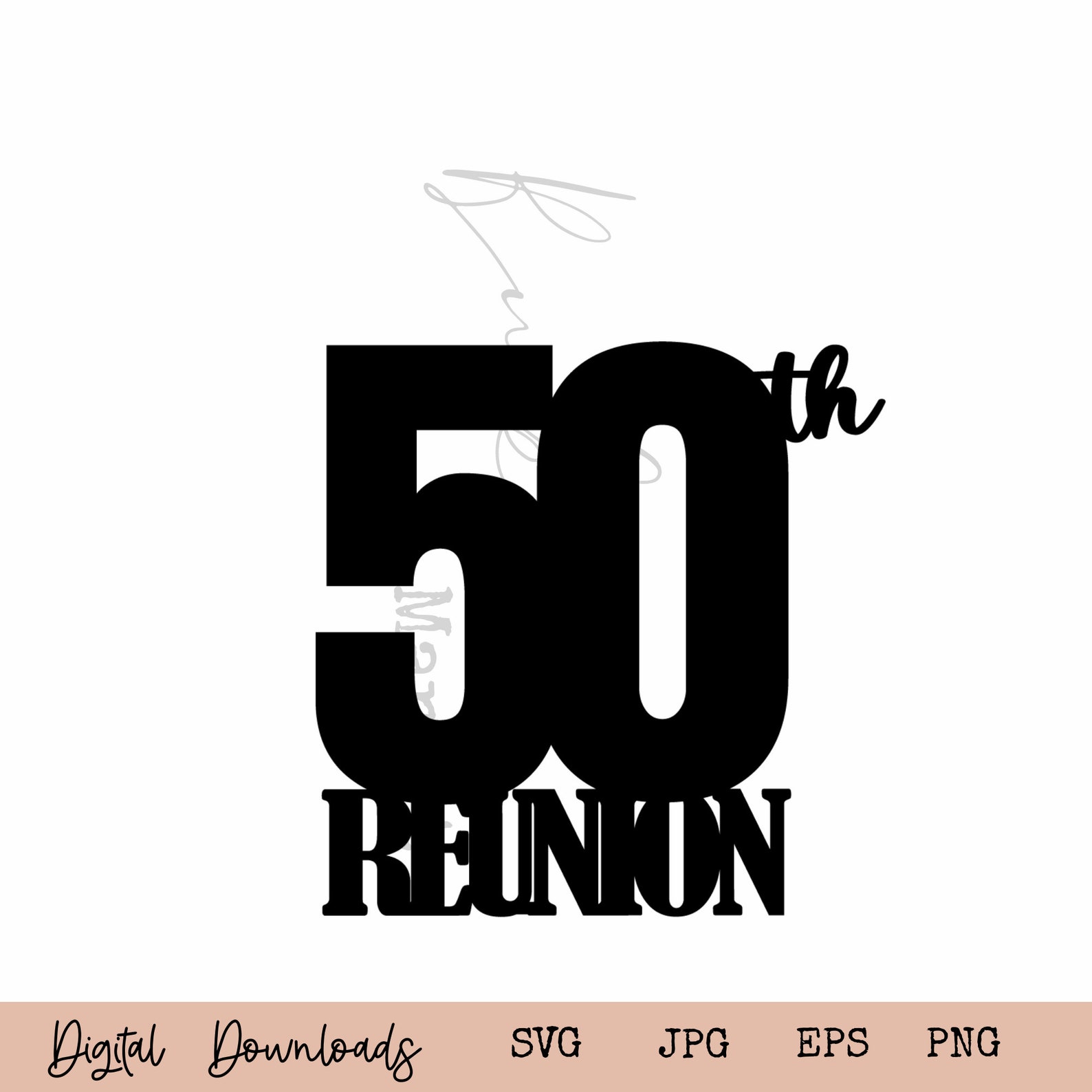 50th Reunion Decor SVG I Class Reunion 1973 I 50 SVG I High School ...