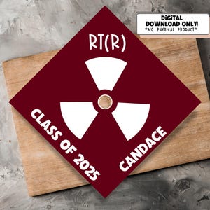 Personalized Radiology Graduation Cap Topper I Rad Technologist I Class ...