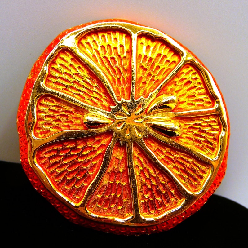 Trifari Orange - Etsy
