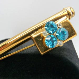 Pegasus Coro Bejeweled Enameled Key Brooch Pin, Signed Vintage, 1945 ...