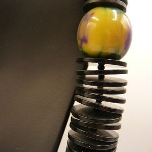 Sobral Resin Tribal Style Disc Necklace, Riita Sobral Design, Pop Art ...