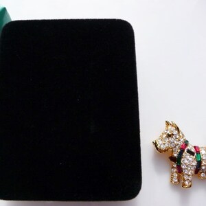 Kenneth Jay Lane Scottish Terrier Brooch Pin, Vintage KJL Dog Pin ...