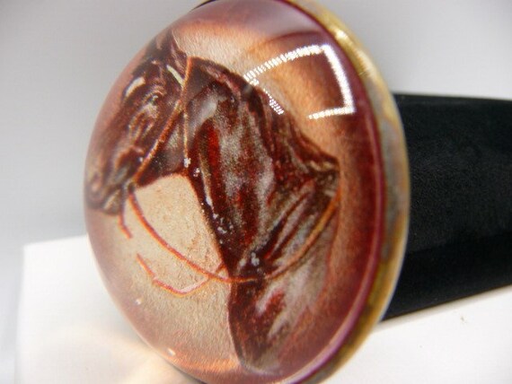 Edwardian heavy bridle rosette brooch pin, saddle hor… - Gem