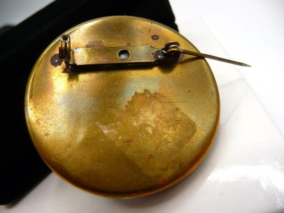 Edwardian heavy bridle rosette brooch pin, saddle hor… - Gem