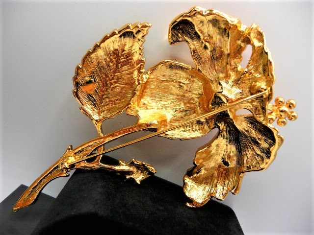 Jose Maria Barrera for Avon Hibiscus Brooch Pin Hand - Etsy