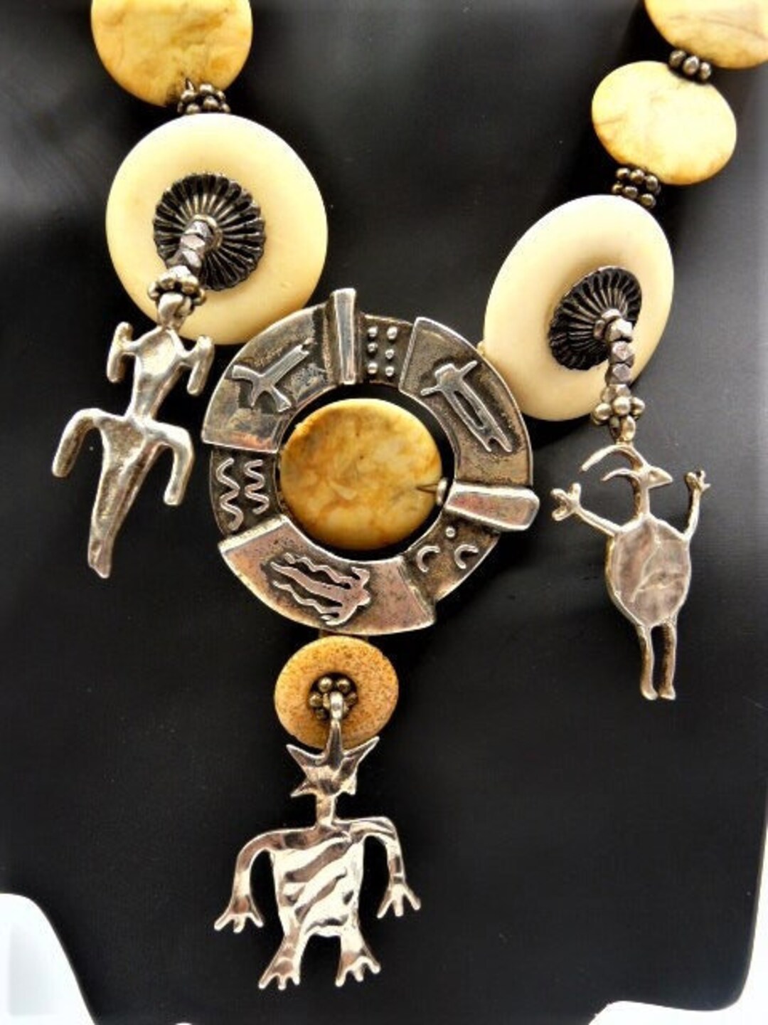 The Mummy's Bundle Sterling Tribal Necklace, Vintage Doug Mary Hancock ...